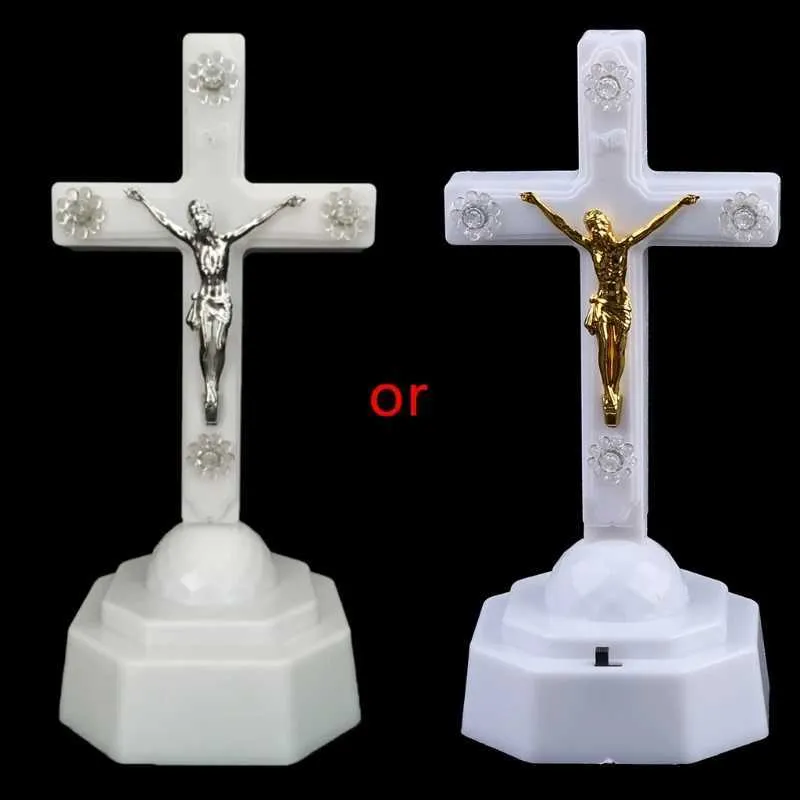 1XCCXJ241228 LED Light Jesus Cross Ornament Home... From Muyixin ...