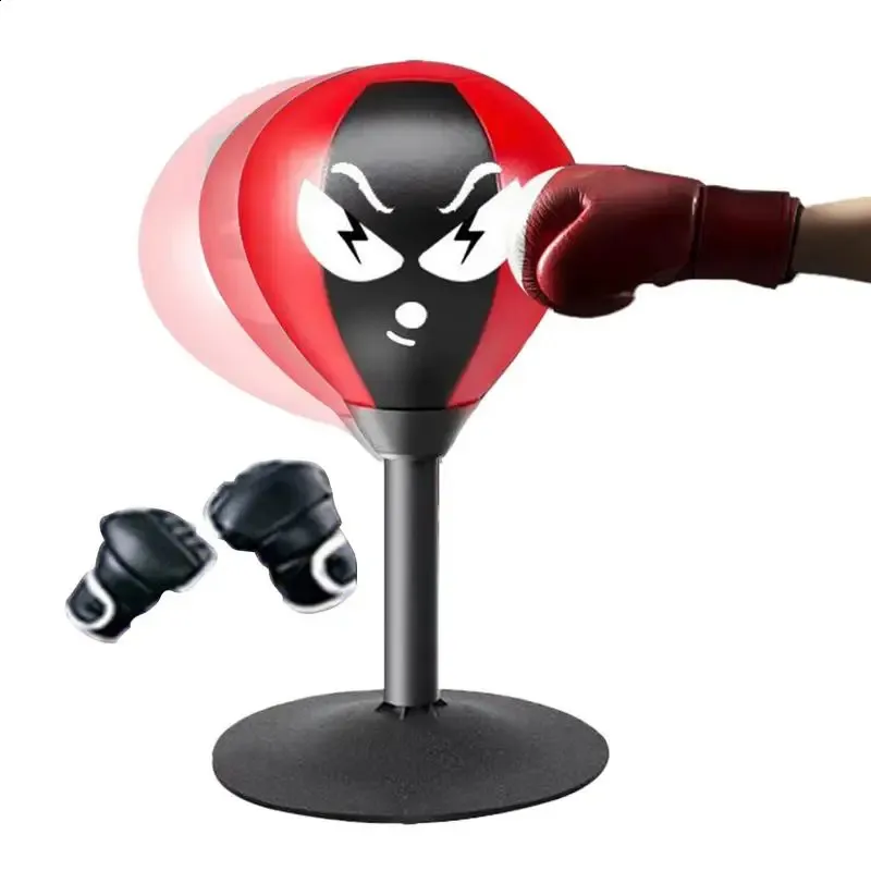 Desktop Punching Bag Table Boxing Punch Ball with Strong Suction Cup ...