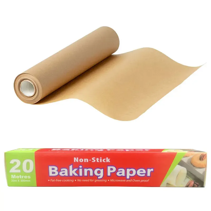 Premium Non-Stick Baking Paper Roll Up to 20M - Heat Resistant, Oil ...