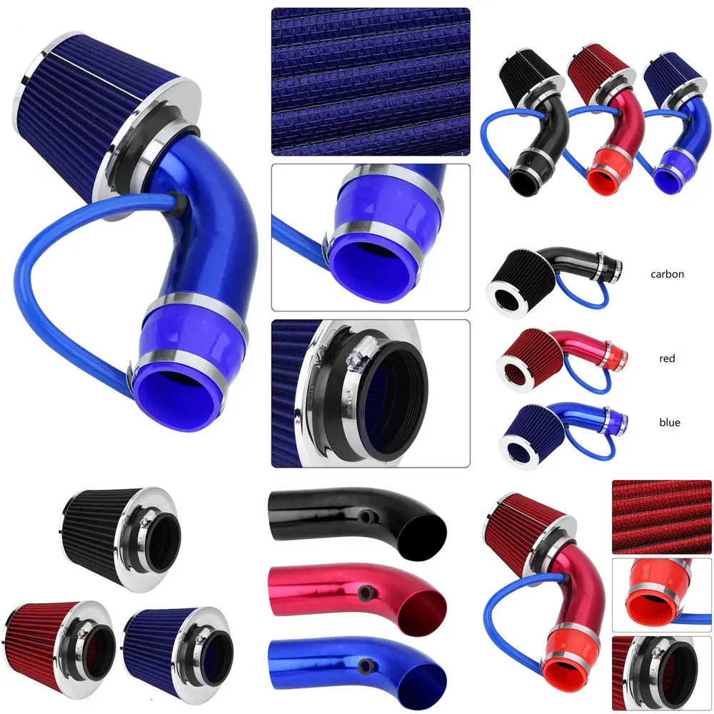 New Blue Car Engine Intake Pipe with Mushroom Head, High Cold Air Cone ...