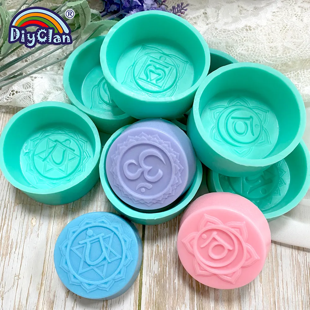OM Aum Yoga Symbol Silicone Mould: Soap, Cake, Resin, & Aroma Stone ...