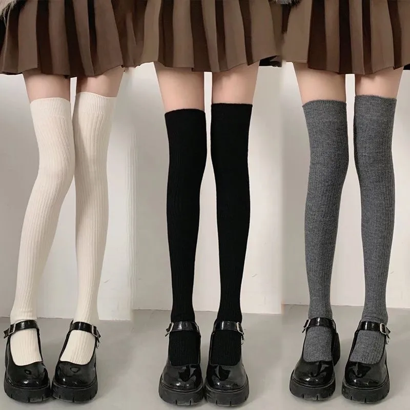 Sweet Style Knee High Socks - Soft Autumn/Winter Comfort, Versatile ...