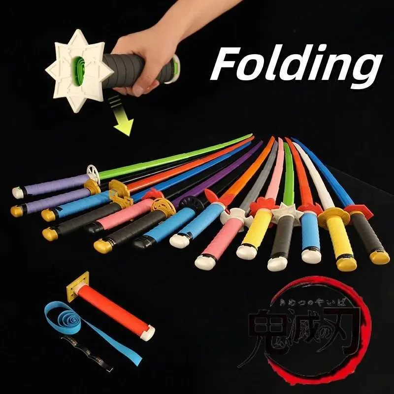 Folding Sword Life Size Japanese Anime Katana Sarai Bleached Zangetsu ...