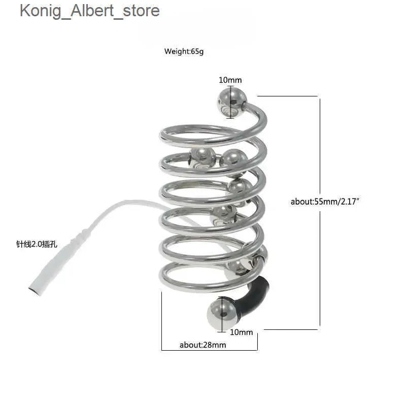 Electric Shock Cock Cage With Scrotum Sleeve And Penis Ring Steelwerks ...
