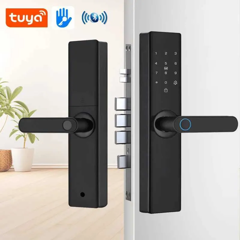 Smart Door Lock Tuya With Biometric Fingerprint, Tuya App Control ...