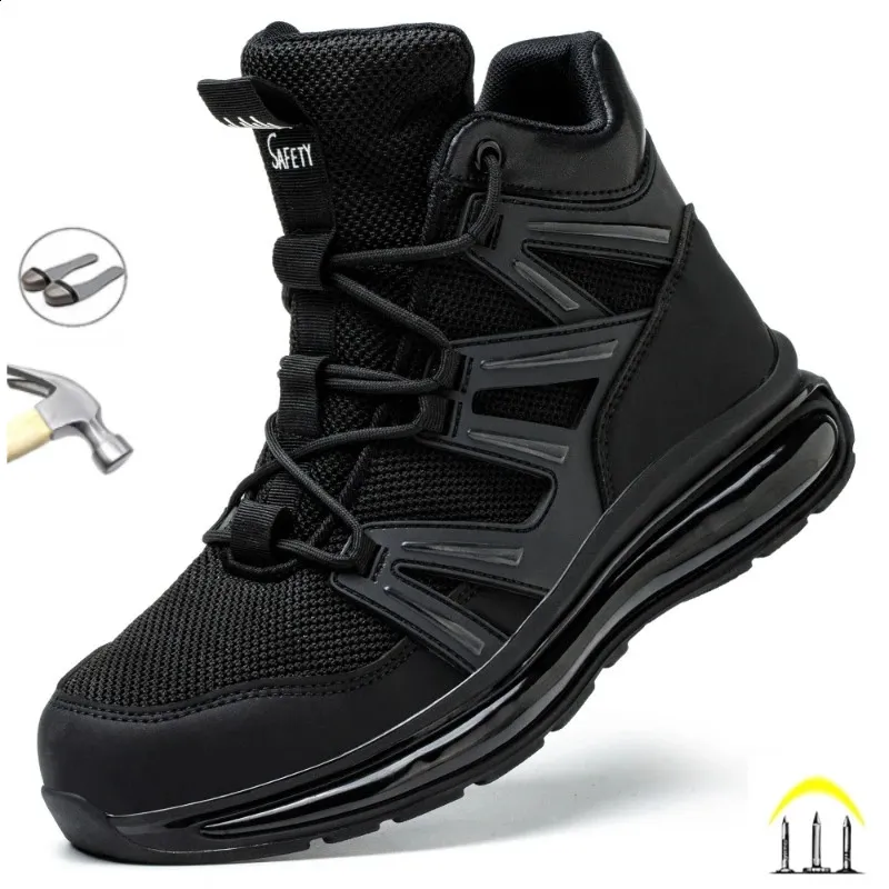 Men's Indestructible Ultrabold Safety Shoes Anti Slip Work Boots For ...