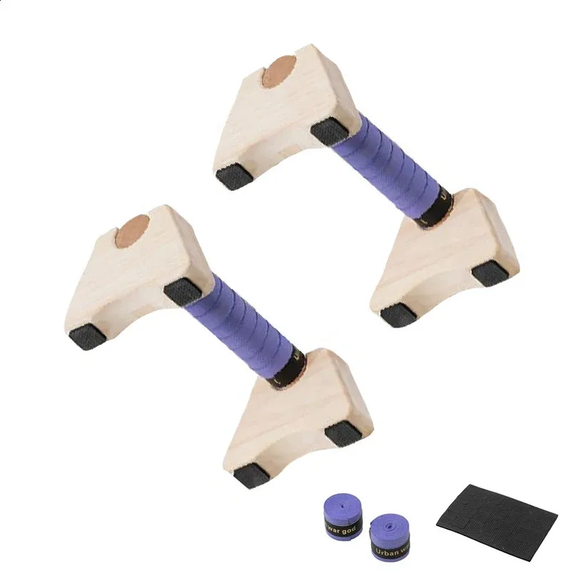 Wooden Push Up Stands: Non-Slip Parallettes for Calisthenics & Home ...