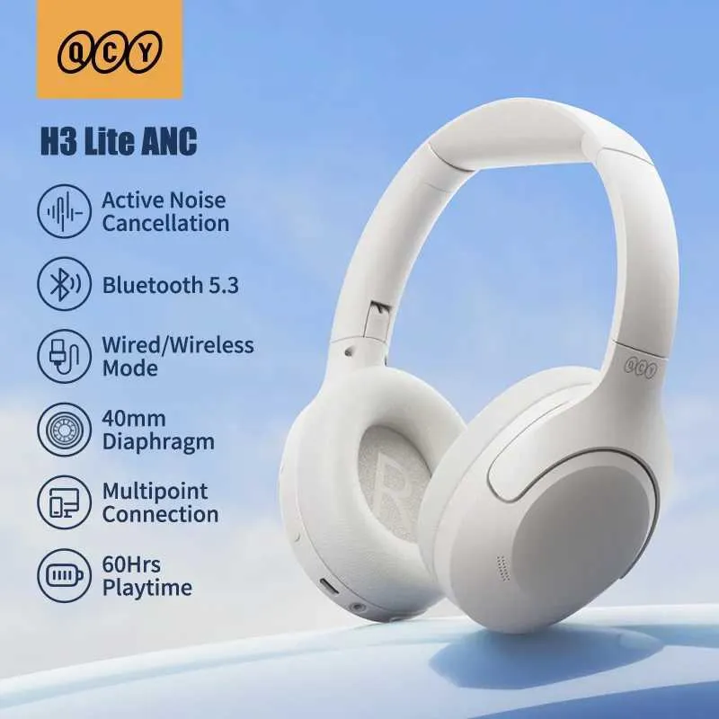 QCY H3 Lite ANC Wireless Iqoo Phone With 40mm Driver, 5.3mm Eariqoo ...