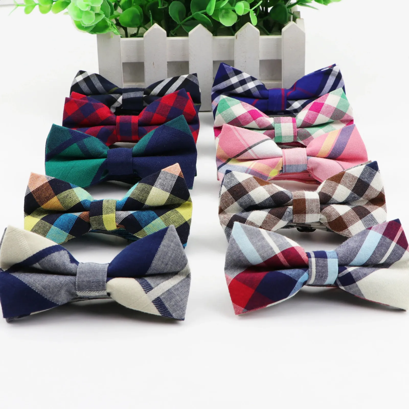 Boys' Classic Striped Bow Tie - Adjustable Cotton Butterfly Tie for ...