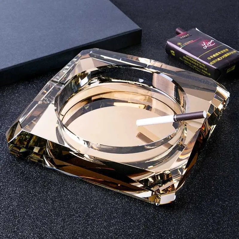 High End Glass Crystal Gray A Jar Of Honey Creative Family Living Room ...