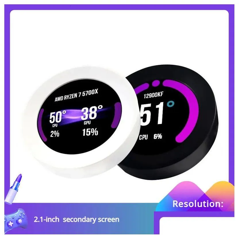 21 Round IPS Round Lcd Display For Aida64 With USB, Secondary Screen ...