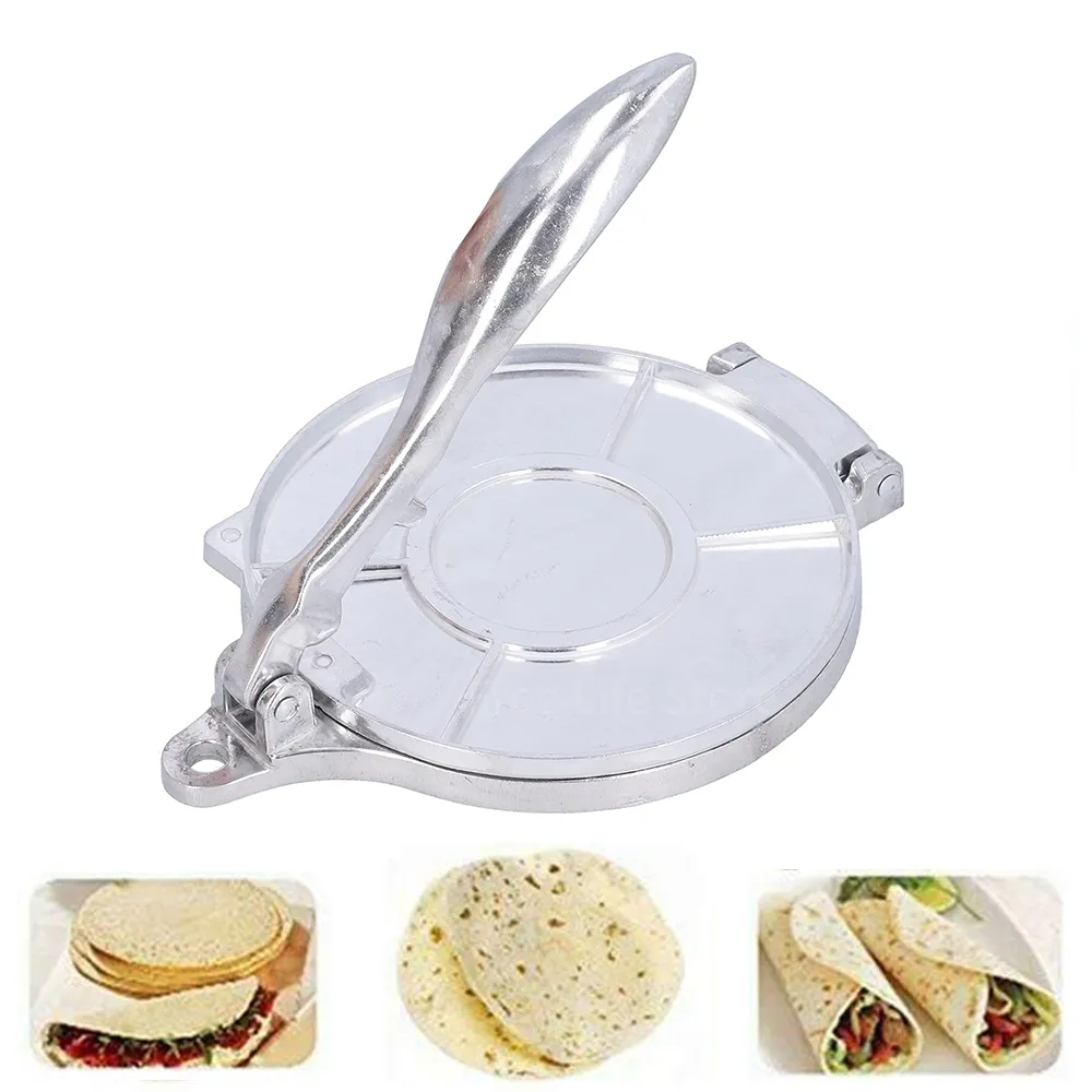 Premium Aluminum Tortilla Press Pan - Easy Homemade Tortilla & Pancake ...
