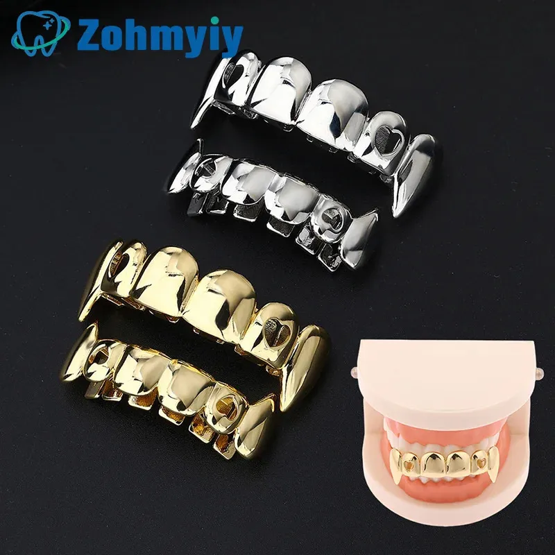 Gold Grillz Teeth Single Cap Gold Plated Tooth Cap, Fashion Mouth ...