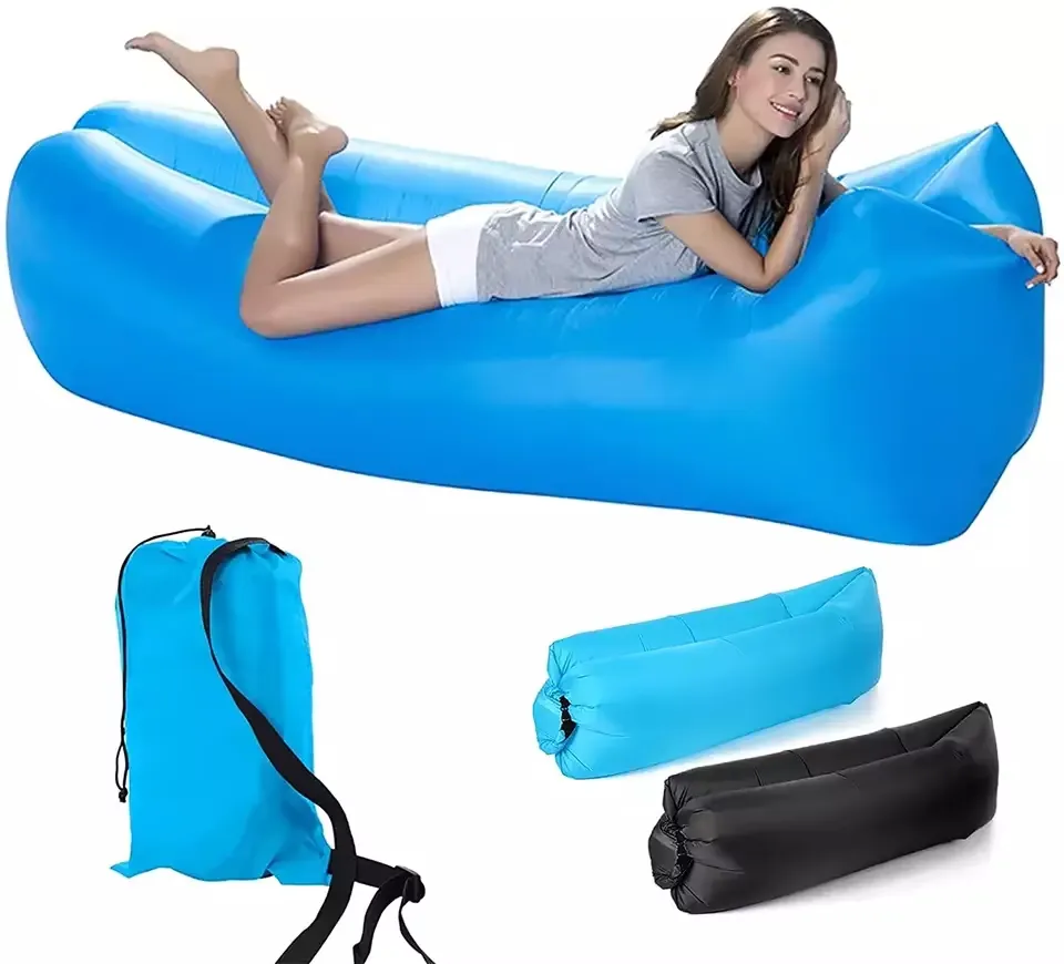 Camping Couch Inflatable: Portable Foldable Sofa Bed For Outdoor ...