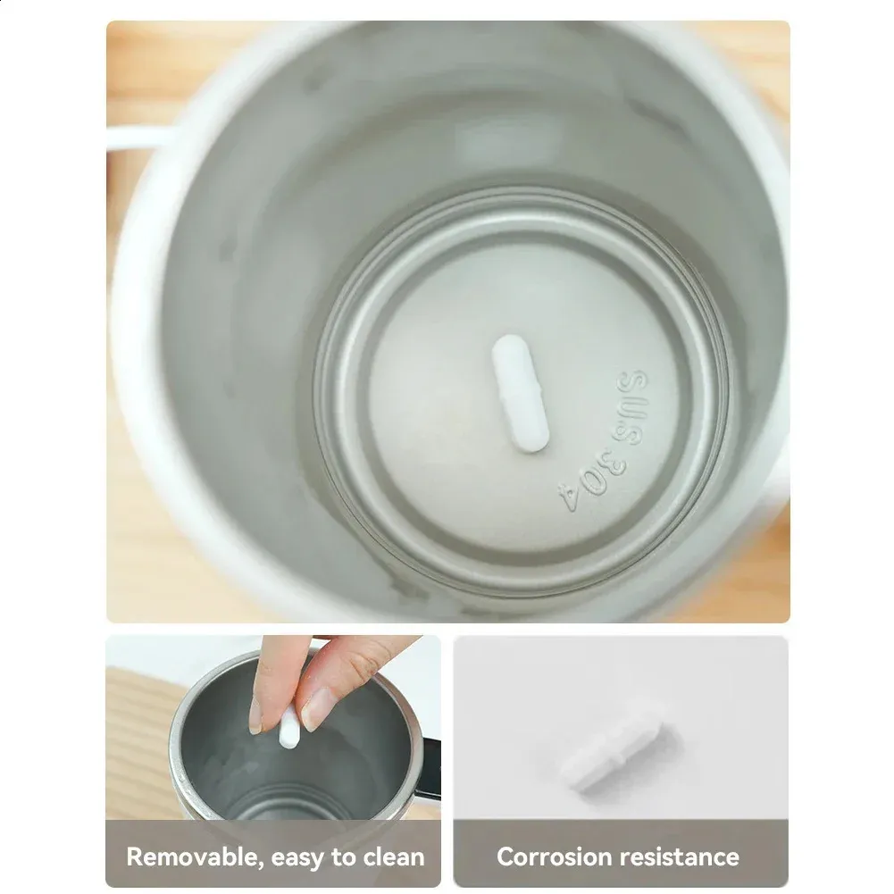 Mini Electric Self-Stirring Coffee Mug USB Rechargeable Magnetic Cup ...