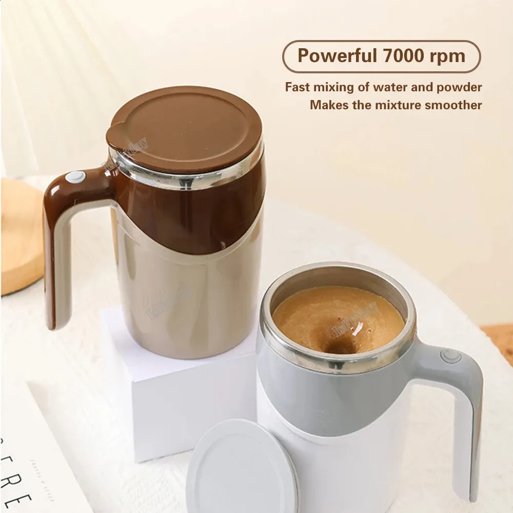 Automatic Stir Electric Coffee Mixer Mug: Self Stirring Thermal Cup For ...