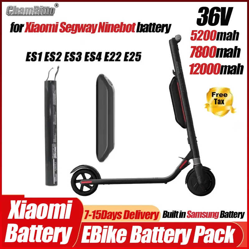 36V Scooter Battery - High Capacity 5200mAh/7800mAh/12800mAh ...