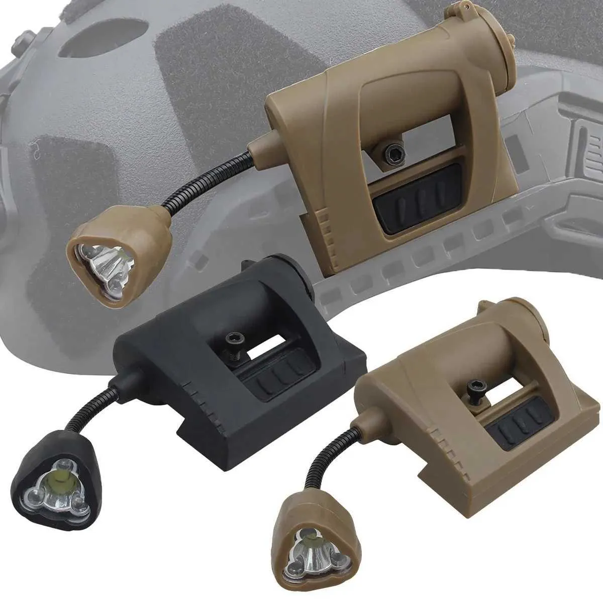 Hunting Flashlight MPLS Helmet Light: 3 Mode LED With Laser Pointer For ...