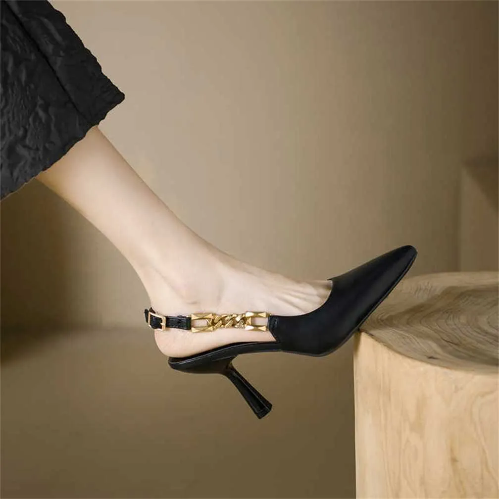 2025 Yüksek Topuklu Ayakkabı Kadınlar Için Sosyalik Mizaçlı Düz Altın ...