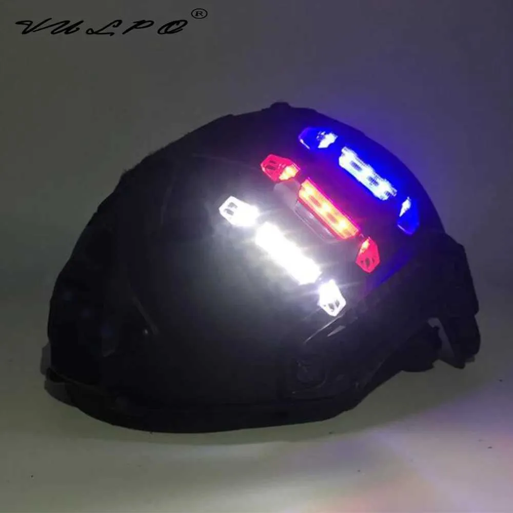 VULPO USB Rechargeable Tactical Lightmode Helmets Signal Light For ...