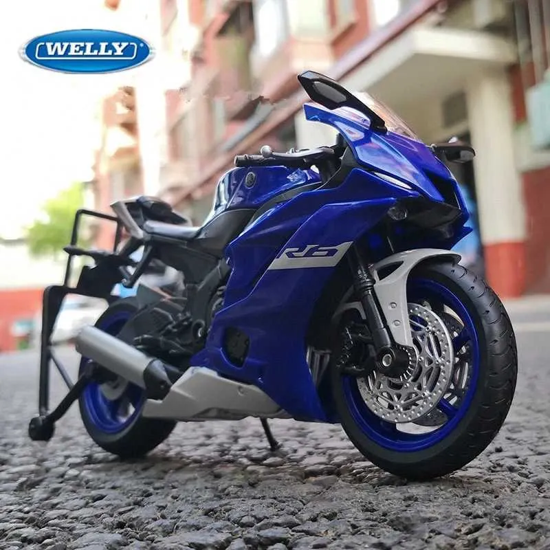 Yamaha YZF R6 Alloy Racing Motorcycle Model Die Cast Metal, Street ...