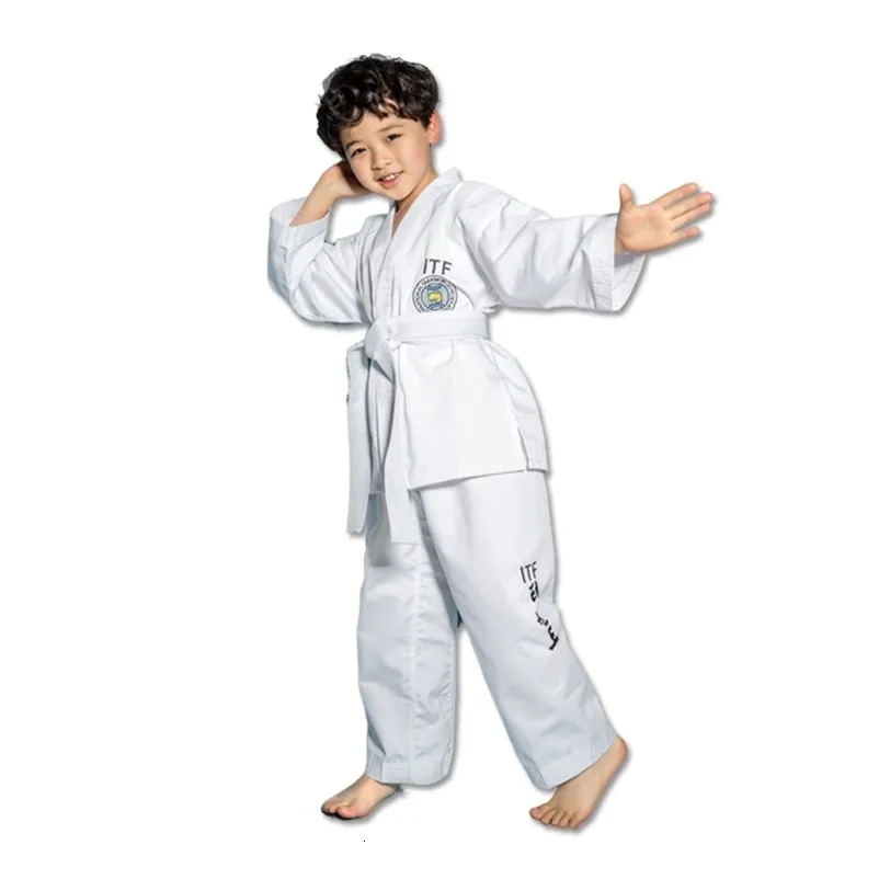 ITF Taekwondo Uniform - Premium White Dobok with Exquisite Embroidery ...