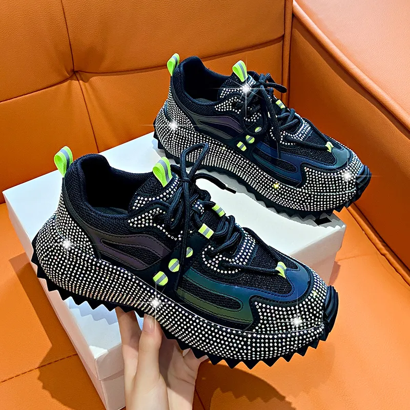 25 Water Diamond Outdoor Night Running Shoes: Breathable Luxury Casual ...