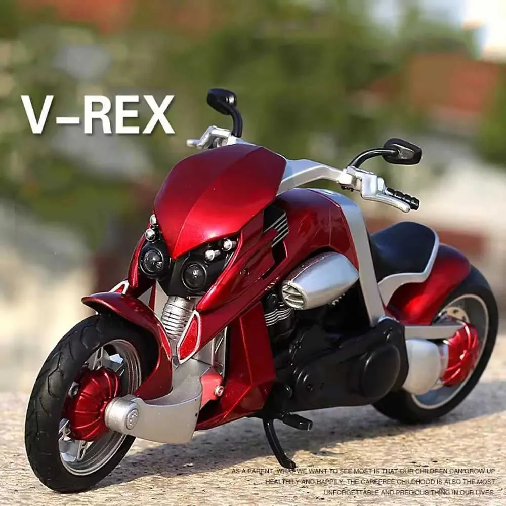 1:5 Scale Die-Cast Alloy Motorcycle Model Toy with Light and Sound ...