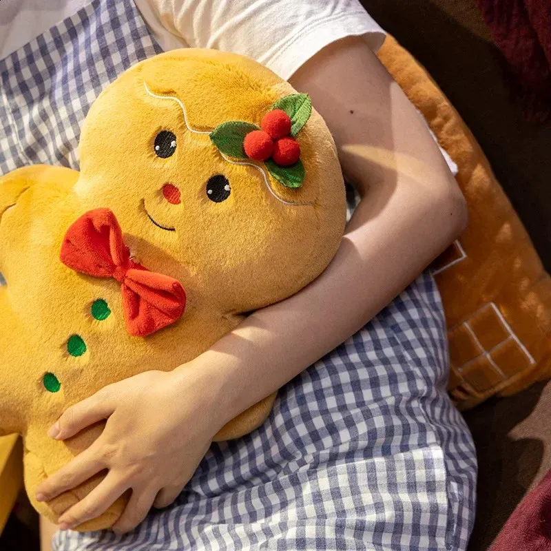 Plush Christmas Tree Snowman Gingerbread Man Toy Soft Pillow Biscuit ...