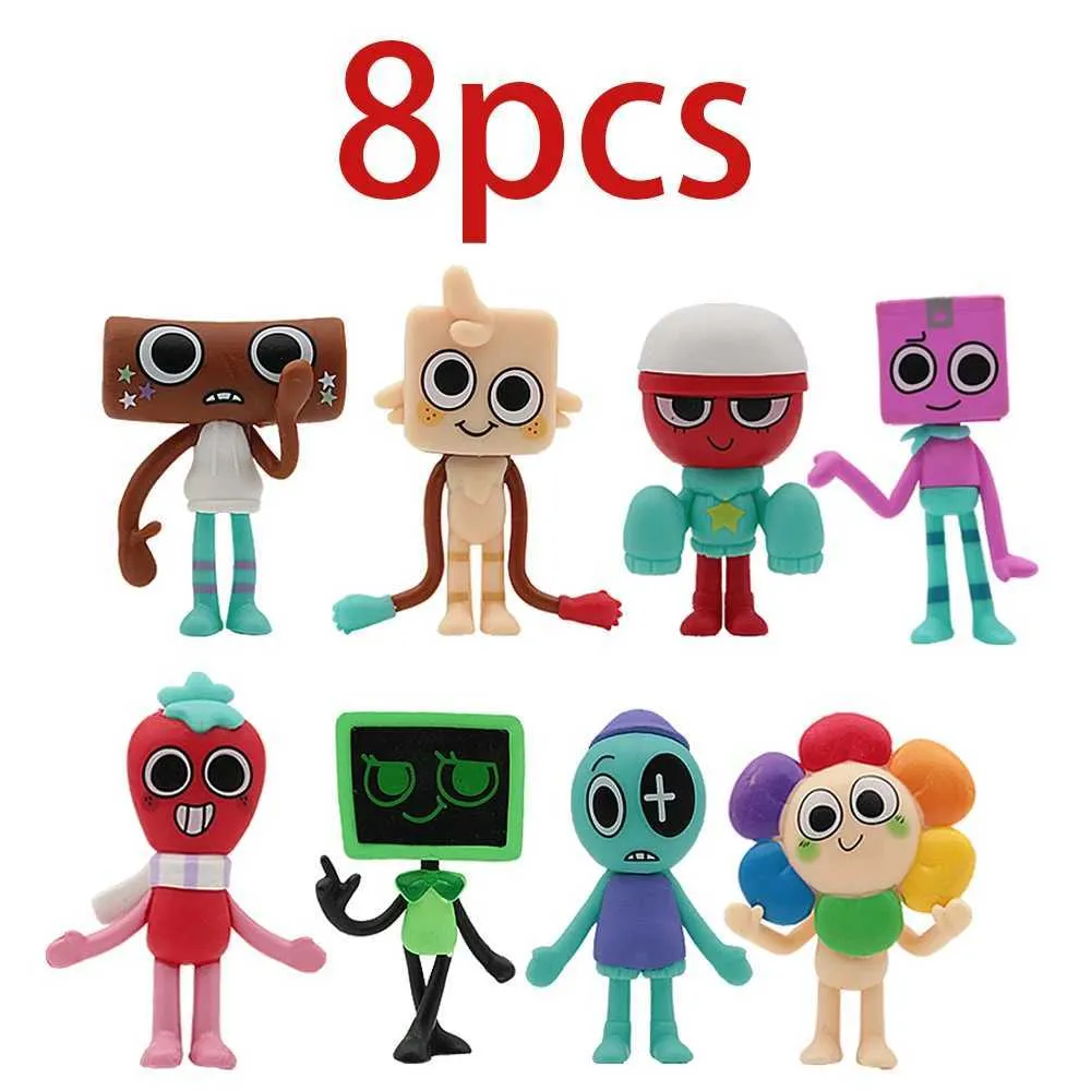 Dandys World Oddbods Mini Figures Goob, Boxten, Pebble, Finn Flutter ...