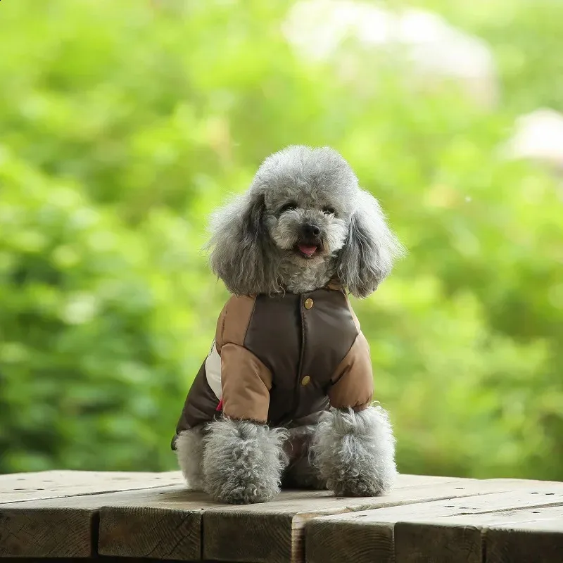 Waterproof Dog Jacket Winter Vest Cotton Down Filling Warm Coat for ...
