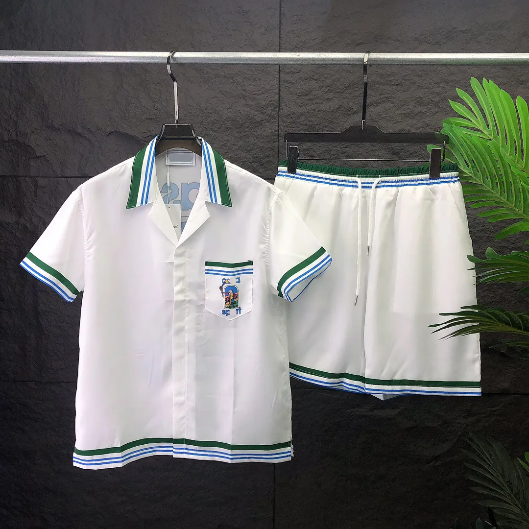 Spring And Summer New Men's And Women's Designer Cardigan Set Top Shirt ...