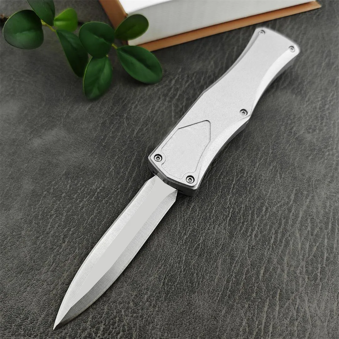 3Models White Hera Knife 2.87 Satin 440c Blade Alloy Handles Double ...