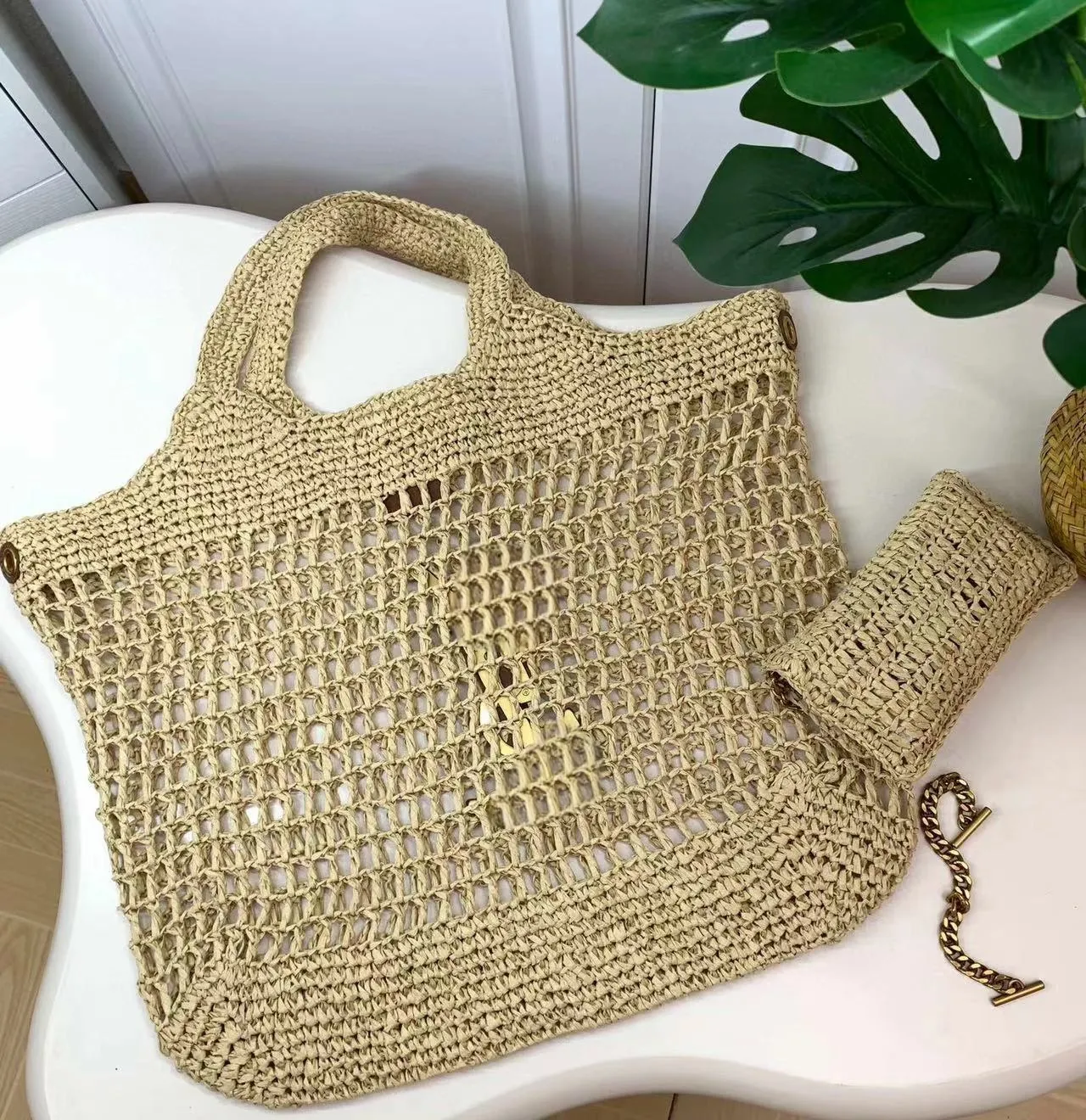 Designer Raffia Bags: Lightweight Beach Tote, Stylish Summer Woven Bag ...
