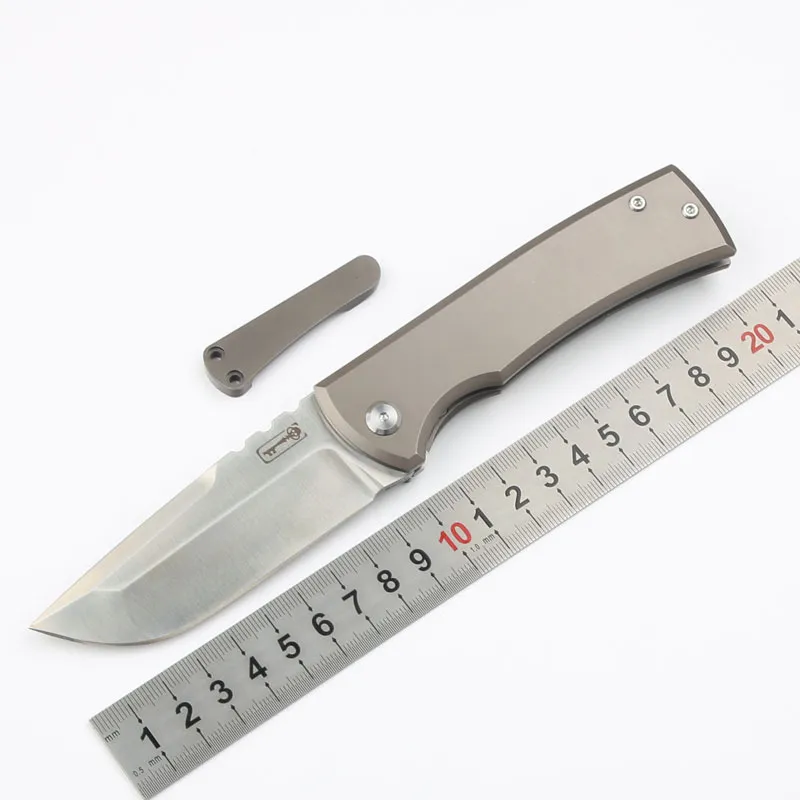 Chaves 229 Knives Redeemer Titanium Alloy Folding Knife M390 Blade ...
