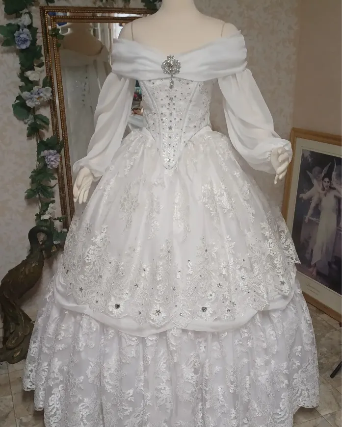 Victorian Rococo Victorian Style Prom Dress With Elegant White Lace ...