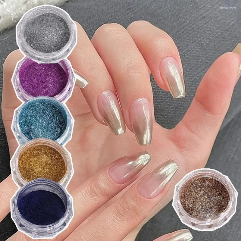 DHgate Metallic Chrome Nail Art Mirror Pigment Powder for Gel Polish Manicure Health Beauty