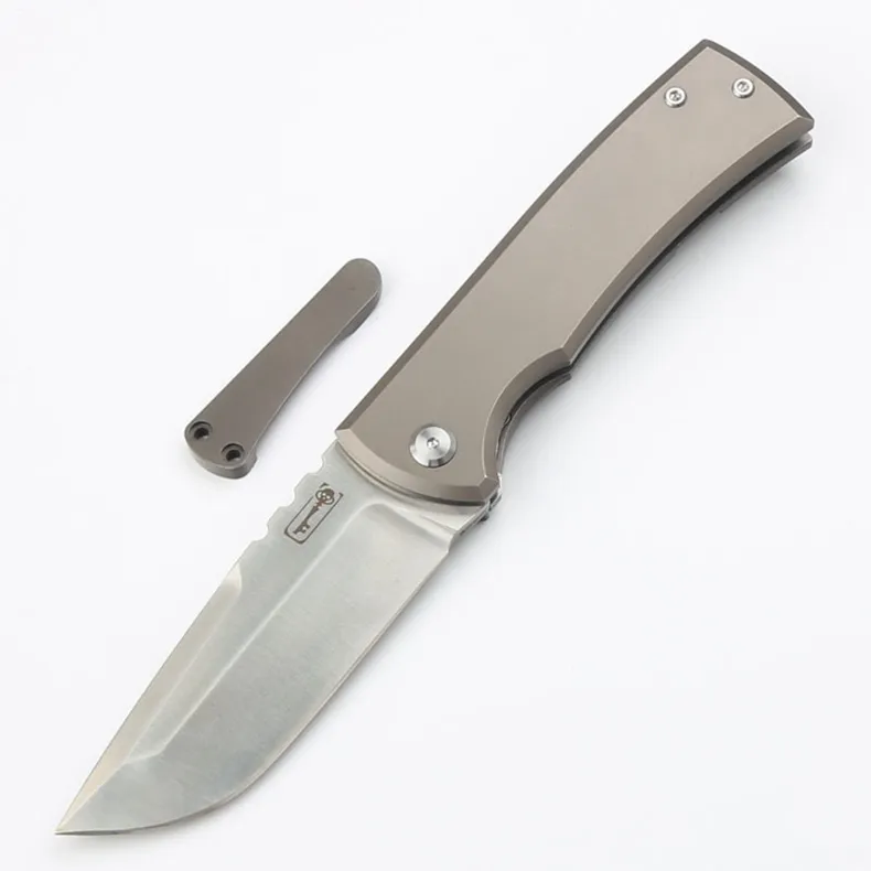 Chaves 229 Knives Redeemer Titanium Alloy Folding Knife M390 Blade ...