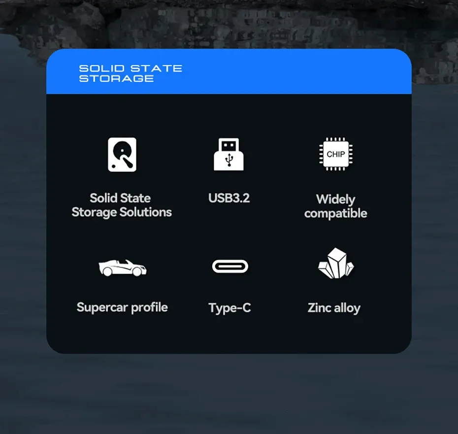 High-Speed 520MB/s USB 3.2 Gen 2 Solid-State Pen Drive: Portable USB-C OTG Flash Drive for ...