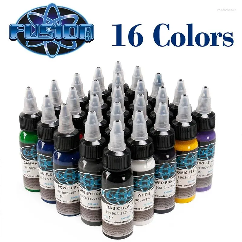 Tattoo Ink Colors Set With 30 ML/Bottle Airbrush Pigments For Body ...