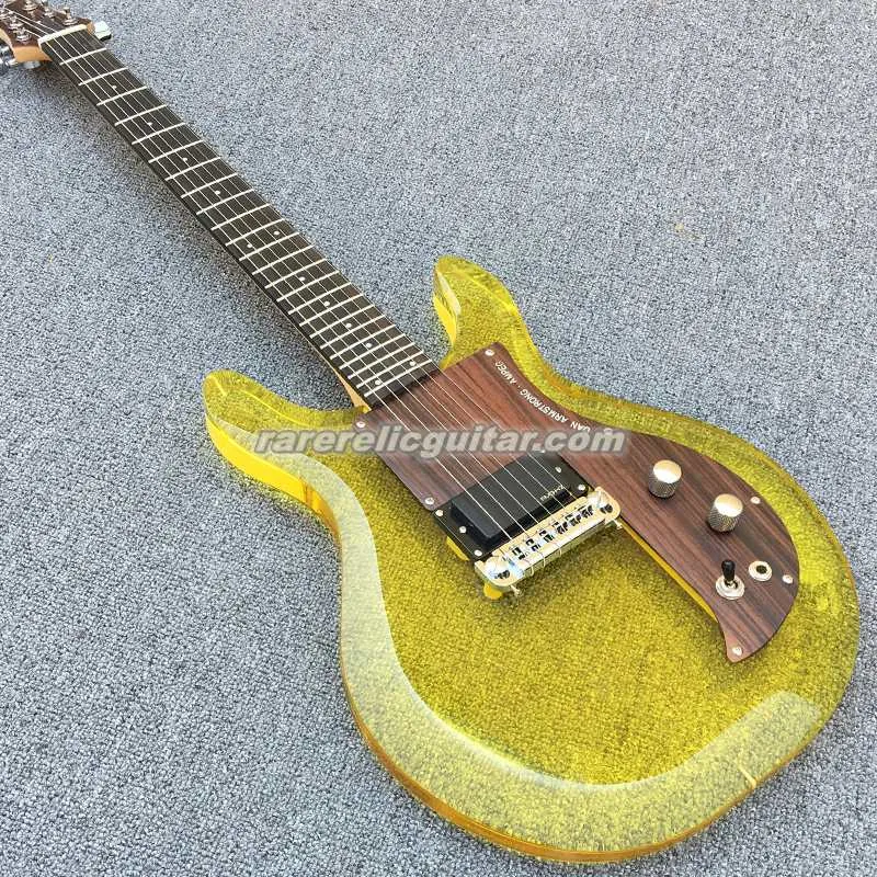 Electric Guitar With Plexiglass Body, Maple Neck, And Wrap Around ...