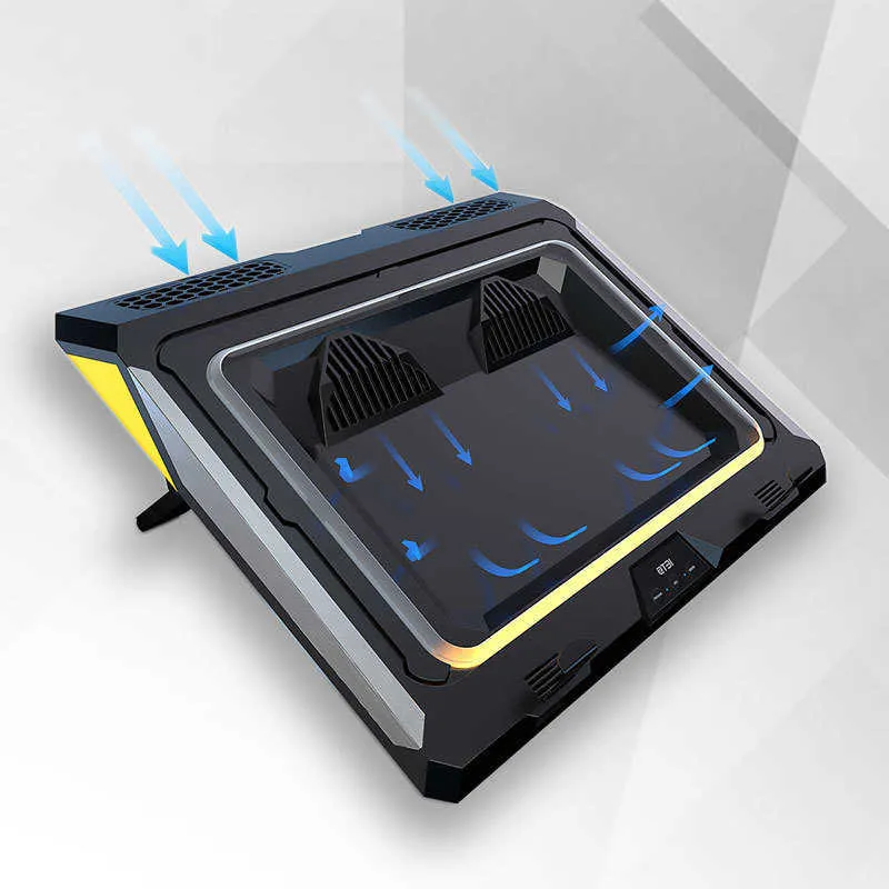 IETS GT300 Professional Gaming Laptop Cooler Stand 4500RPM Dual Blower ...