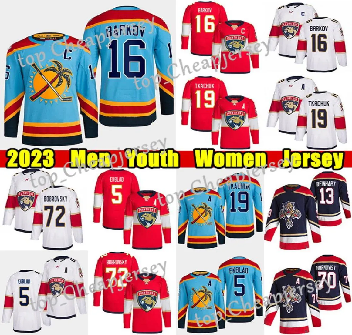 Florida Panthers Reverse Retro Youth Hockey Shirts Featuring Aleksander ...