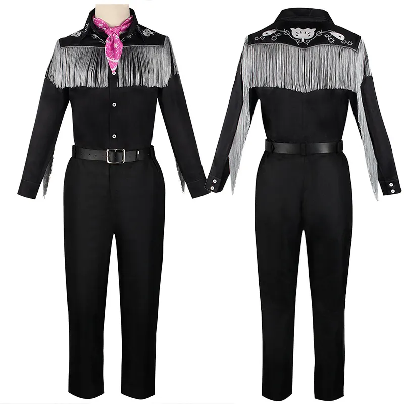 Ken Cosplay Costume KEN Outfits Ryan Gosling Cowboy Shirt Pants Belt ...