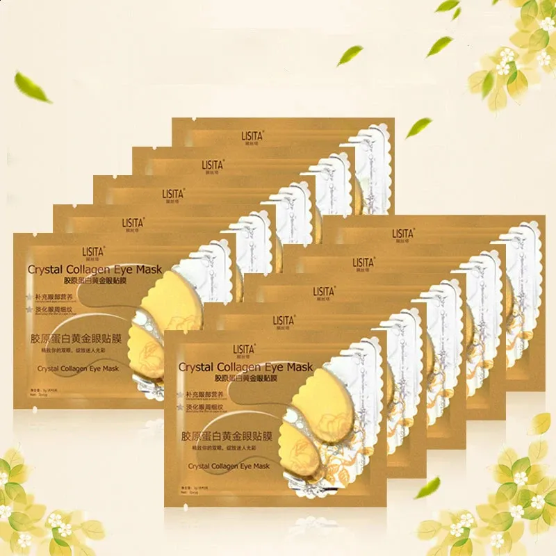 Korean Cosmetics Crystal Collagen Gold Gold Collagen Eye Mask For Anti ...