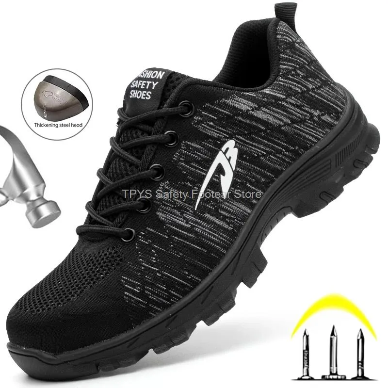 Indestructible Steel Toe Anti-Smash steel toe safety boots for Men ...