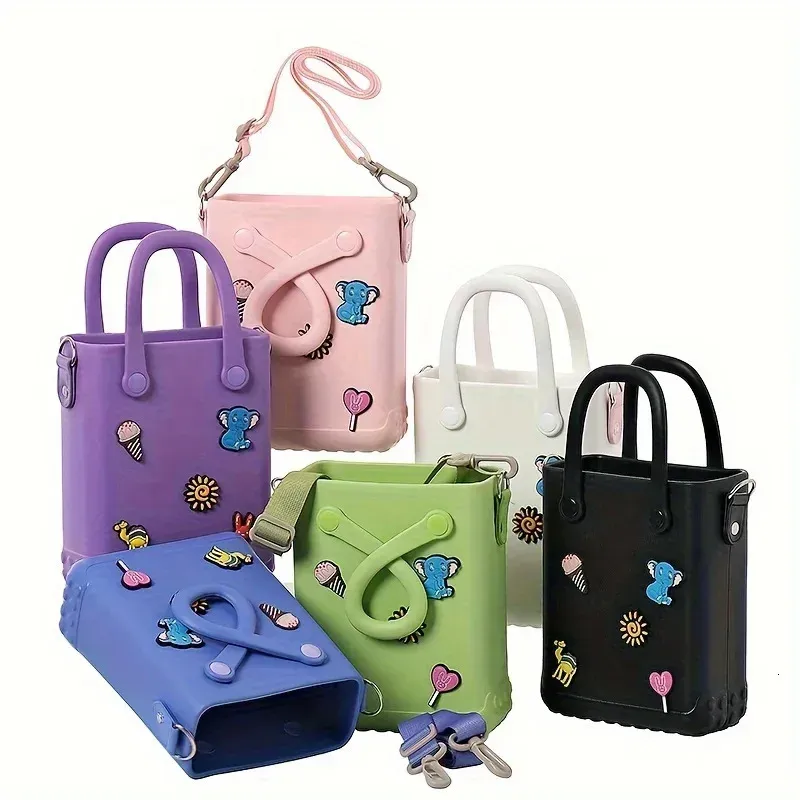 EVA Tote Bag Cute Jelly Hole Handbag, Rubber Tote With Holes ...