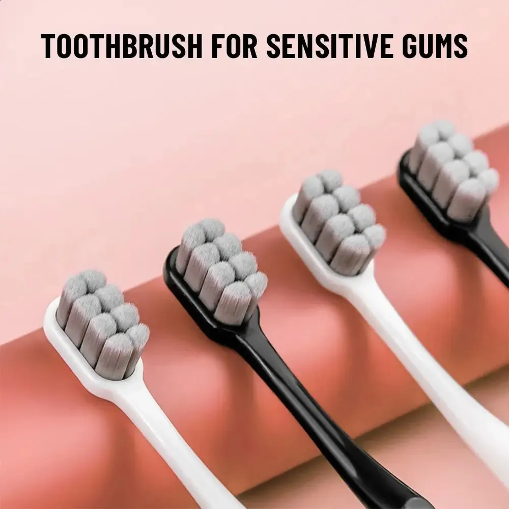Super Soft Bristle Toothbrush: Ultrafine Wave Plush, 8-Hole Massage Gum ...