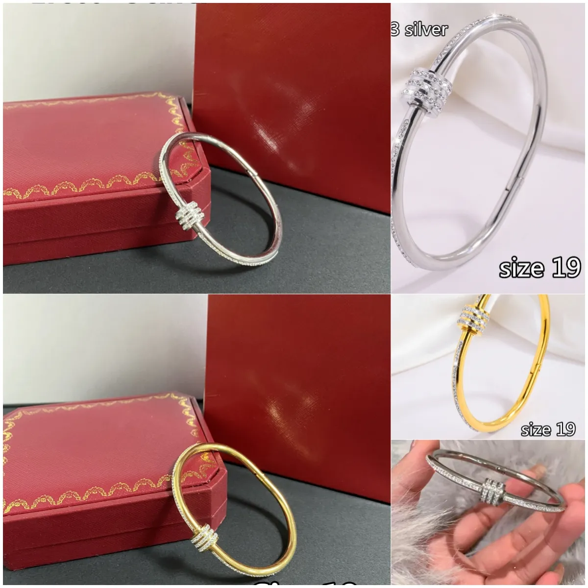 Screw Bracelet Titanium Steel Bangle Necklace ... From Amzbook, $18.5 ...
