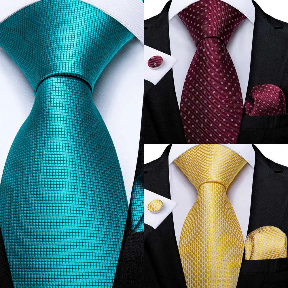 DHgate.com:Blue Plaid Silk Necktie Set for Men: Luxury Wedding ...